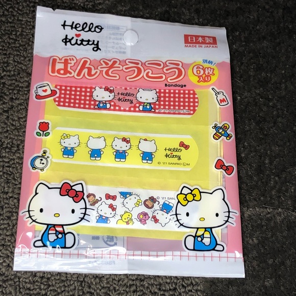 Sanrio | Other | Hello Kitty Pack Of 6 Adhesive Bandaids First Aid ...
